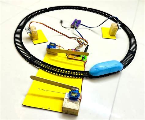 Automatic Railway Crossing System With Ultrasonic Sensors Sr Robotics