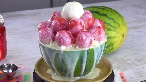 Watermelon Ice Cream Sundae Scrumdiddlyumptious