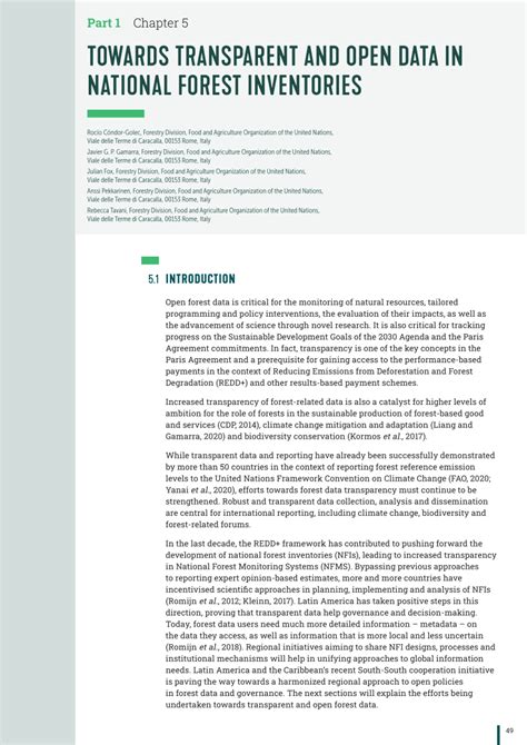 PDF Towards Transparent And Open Data In National Forest Inventories