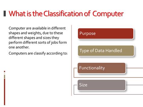 SOLUTION: Classification of computers - Studypool