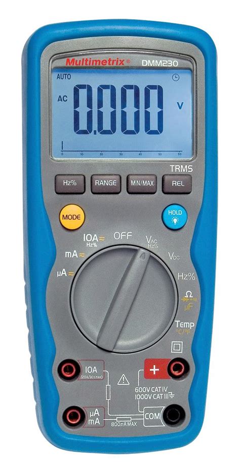 P06231412 Multimetrix IP67 Industrial Digital Multimeter True RMS 40000 Count