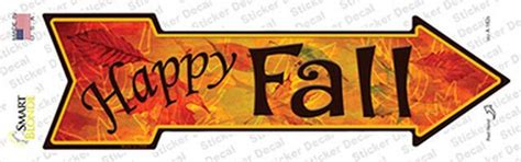 Happy Fall Arrow Sticker Decal
