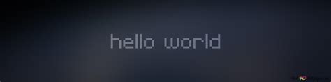 Hello World Text On Gray Background 4k Wallpaper Download