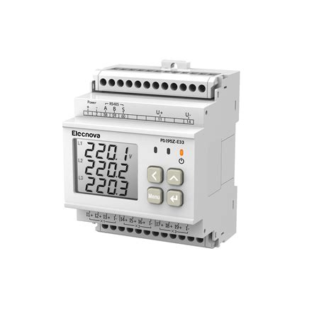 Din Rail Mount Lora Analog Output Multi Functional Ampere Volt Digital Dc Energy Meter Energy