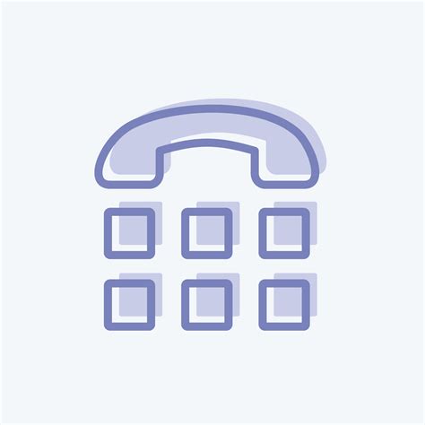 Icon Teletype Suitable For Mobile Apps Symbol Two Tone Style Simple