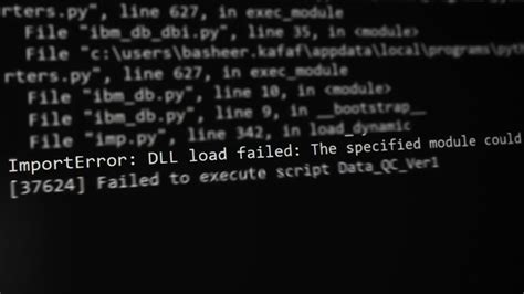 Fix ImportError Dll Load Failed The Specified Module Could Not Be Found