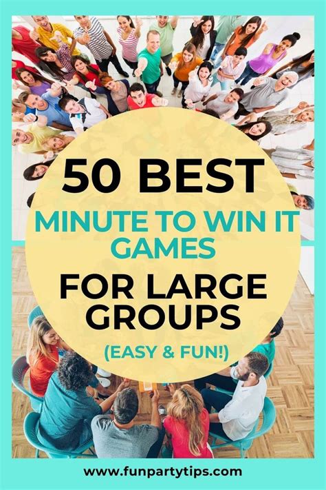 50 Hilarious Minute To Win It Games For Large Group Fun Fun Party