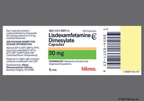 Vyvanse 30 Mg Capsules