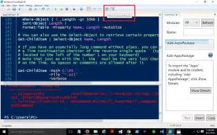 Powershell Purpose Of Show Command Window Stack Overflow