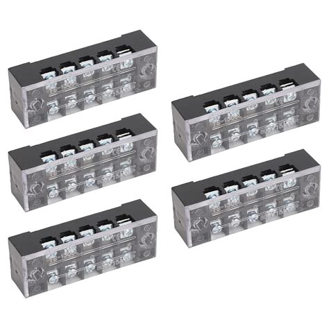 5 sets power distribution block 600v 15a terminal strip
