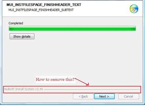 Removing Branding From Nsis Installer Stack Overflow