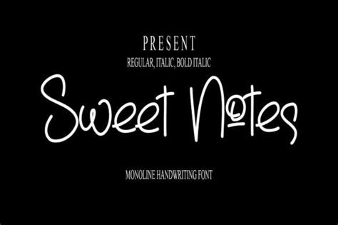 Sweet Notes Font By Gunaloe12 · Creative Fabrica