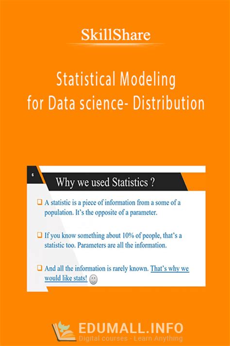 Statistical Modeling For Data Science Distribution Skillshare