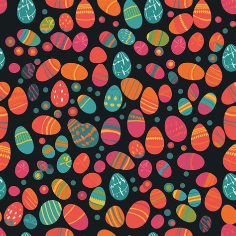 Premium Vector Easter Egg Seamless Pattern Background