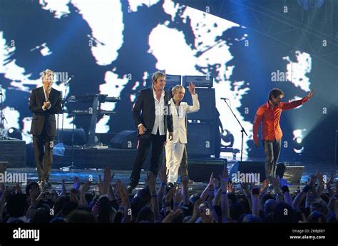 Duran Duran Perform Live On Stage At The Brit Awards 2004 At Earls