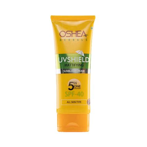 Oshea Herbals Uv Shield Mattifying Sun Block Cream Spf 40 120g