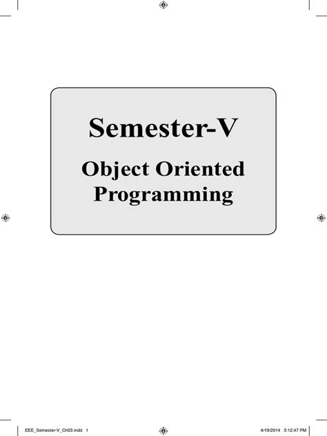 5 Object Oriented Programming Pdf Method Computer Programming Class Computer Programming