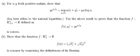solved a for x y both positive scalars show that