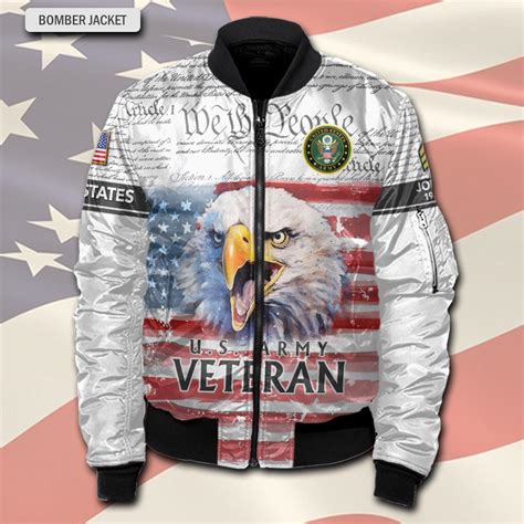 Us Army E 4 Army Specialist Bomber Jacket Proud Us Veteran