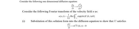 Solved Consider The Following One Dimensional Diffusion