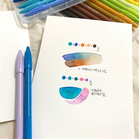 Class101 컬러의 숲으로 놀러오세요 온 작가의 플러스펜 수채화