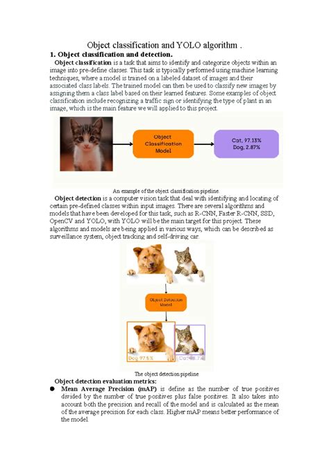 Object Classification And Yolo Algorithm 1 Object Classification And