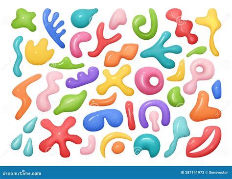 Decorative Shapes Blobs And Blots Doodles Stock Vector Illustration Of Doodle Element 287141973
