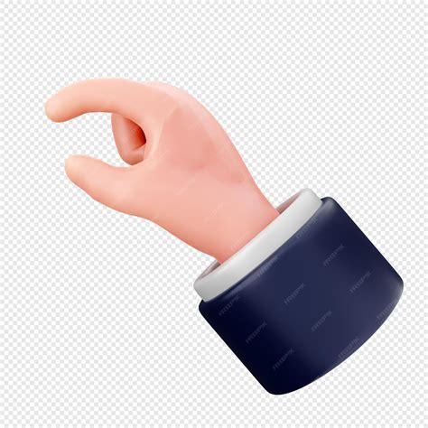 premium psd 3d hand gesture icon illustration render