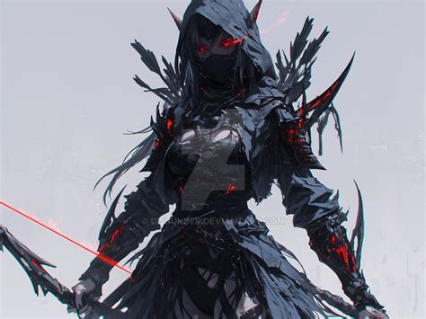 Cyberpunk Archer Assassin Drow Elf Adoptable Art By Dissunder On Deviantart