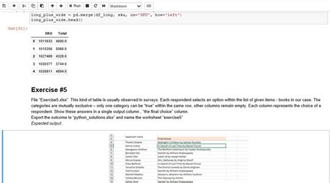 excel exercises solved with python etsy