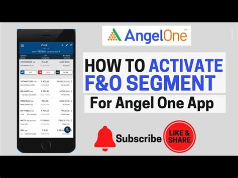 How To Activate F O Segment For Angel One Latest Version Angelone