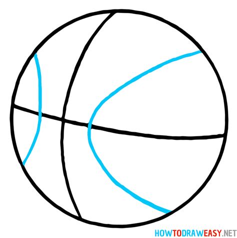 How To Draw A Basketball Step By Step How To Draw Easy