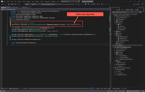 Add Syncfusion Blazor Web Assembly