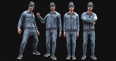 Man In Autumn Outfit 7 Rigged 3d Characters Unity Asset Store