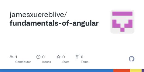 Github Jamesxuereblivefundamentals Of Angular