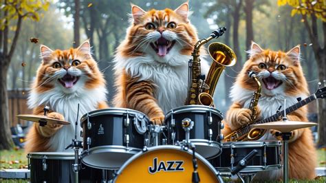 🎷🐱🎷experience A Concert By A Hilarious Cat Jazz Band Performing Live In