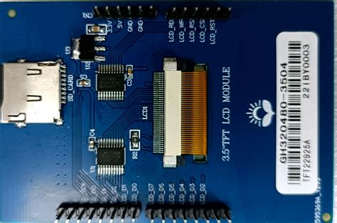 3 5 Inch 320x480 Ili9488 Tft Lcd Module For Arduinoo 3 5 Inch Lcd Module For Arduinoo And Tft