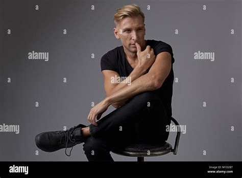 Portrait Handsome Man Stock Photo Alamy