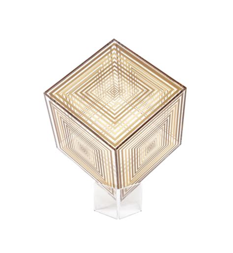 fragmented squares golden cube artigiani originale
