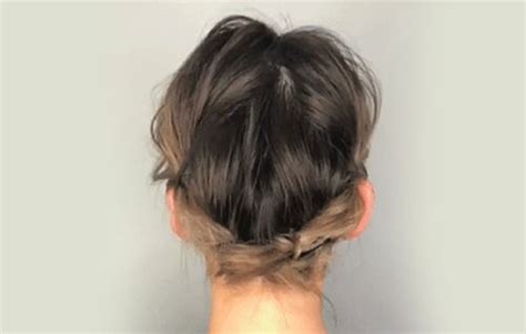 短发怎么梳头好看 短发盘发简单易学五种 第3页 大山谷图库