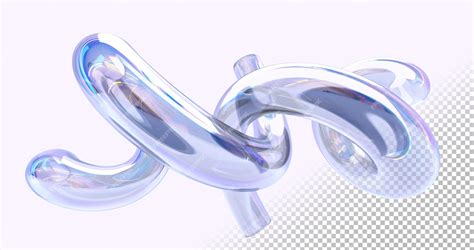 모션 3d 렌더링에서 그라데이션 텍스처가 있는 추상 유리 기하학적 구성 무지개 빛깔의 홀로그램 결정 모양 나선형 꼬인 유체