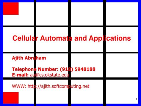 Ppt Cellular Automata And Applications Powerpoint Presentation Free