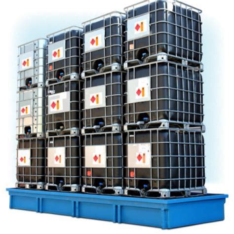 12 Ibc Spill Bund Space Saving Pallet For 12 Ibcs Safe Spill