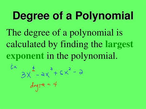 Ppt Polynomial Classification Degrees And Terms Powerpoint
