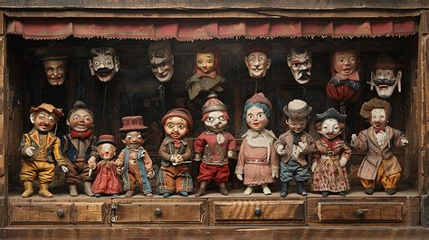 나무로 만든 빈티지 인형극 극장 오래된 역사 인형 미술 낡은 극장 배경 일러스트 및 사진 무료 다운로드 Pngtree