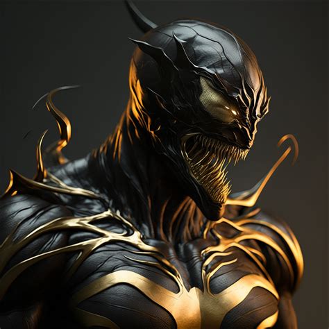 Cosmic Vicious Golden Aura Venom Symbiote Ai Behance