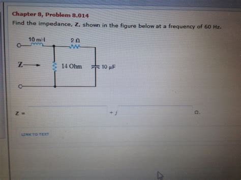 Solved Chapter 8 Problem 8 001 Circuit Solution Given