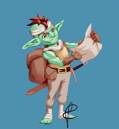 [oc] Goblin Adventurer R Characterdrawing