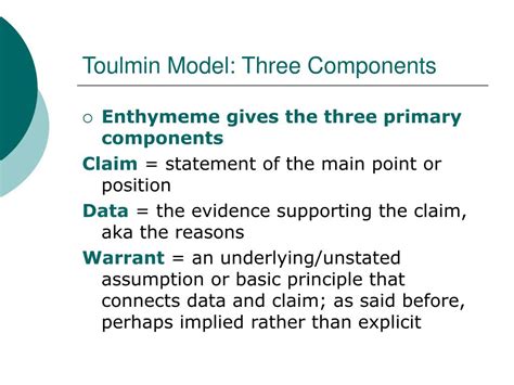 Ppt Structuring And Analyzing Arguments The Classical Toulmin And Rogerian Models