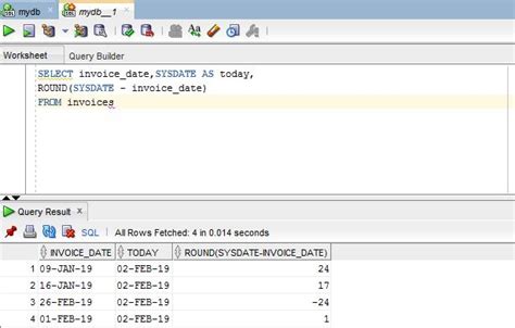 Create Tables And Use Select Query Using Sql Developer